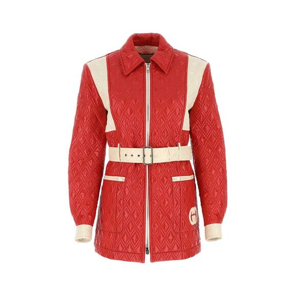 Gucci | Jackets & Coats | Gucci Red Polyester Jacket | Poshmark